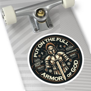 Armor of God Premium Round Vinyl Stickers, Indoor\outdoor - Etsy