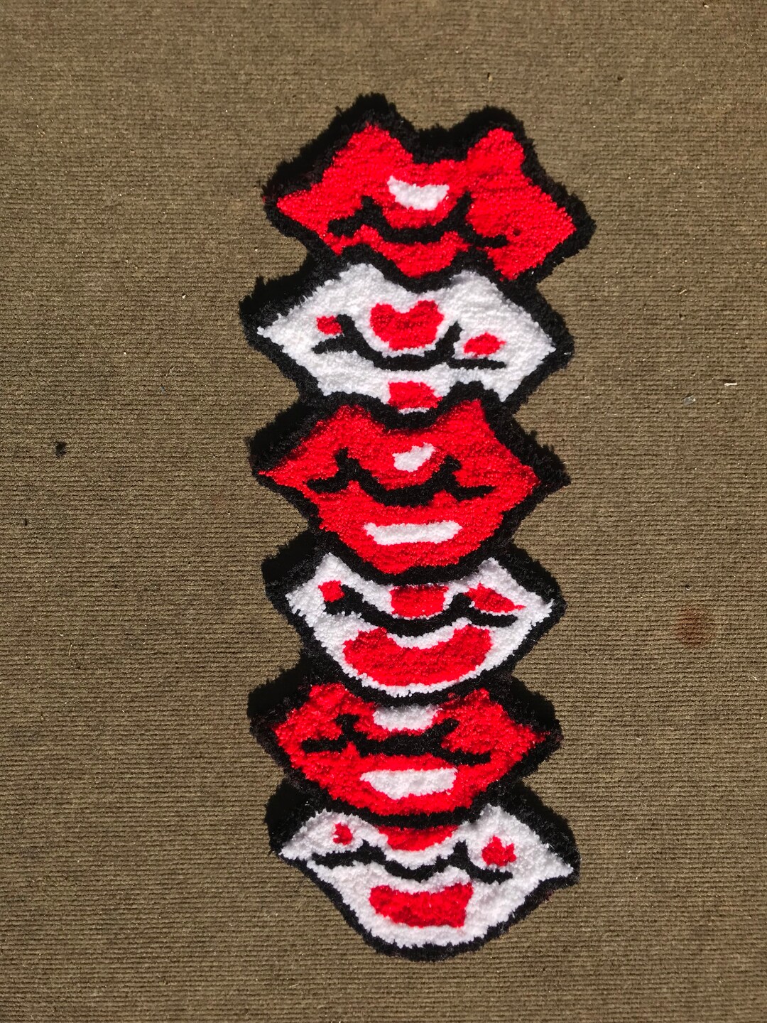 Kiss of Death Rug - Etsy