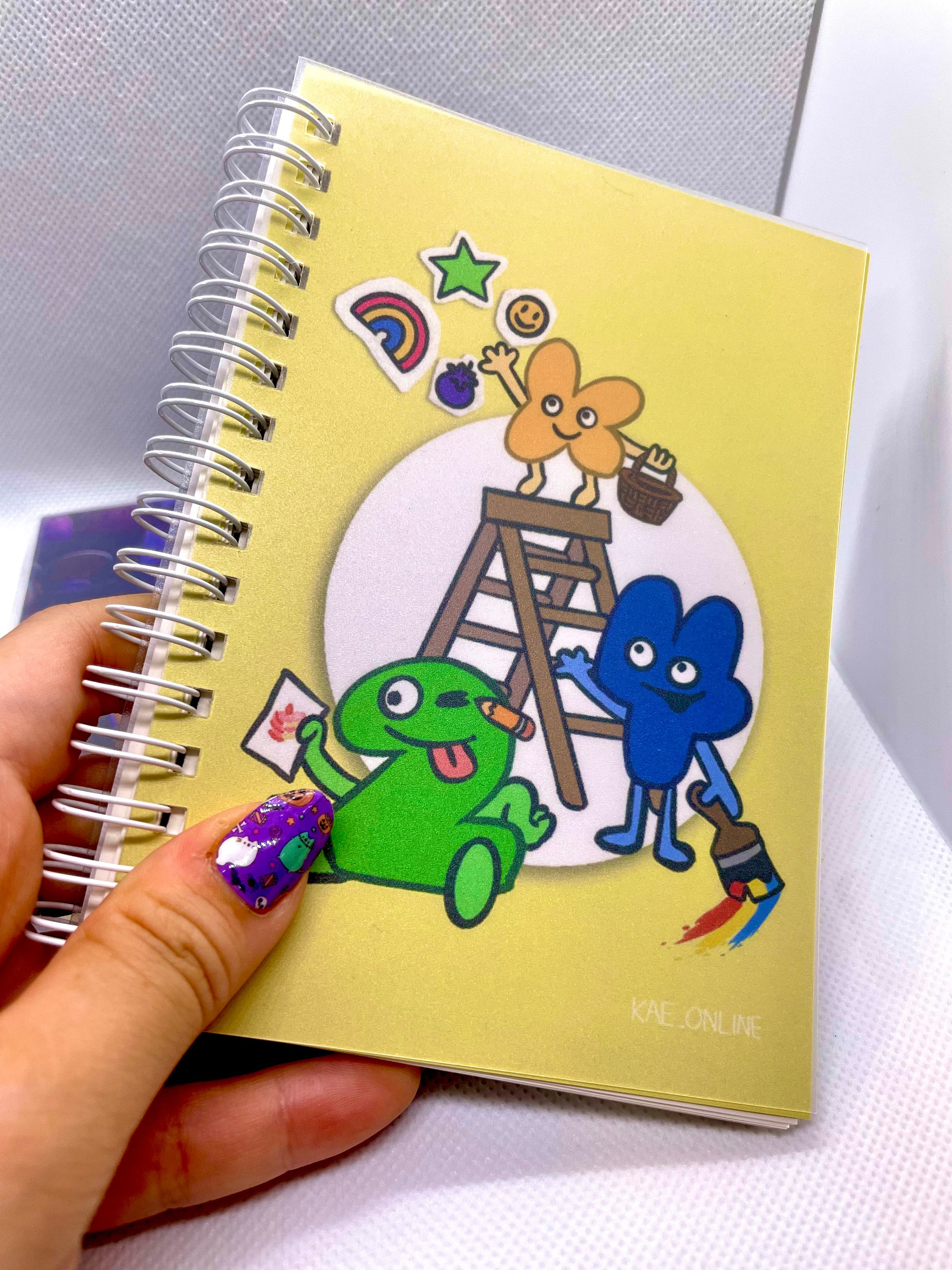 BFDI Reusable Sticker Book (four, X, Two) - Etsy UK