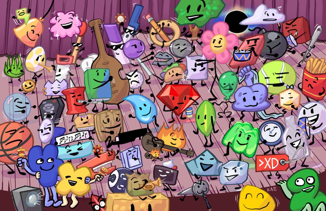 BFDI Three Print Discounted Bundle 11 X 17 Posters - Etsy