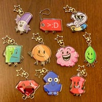 BFB Four Gender Funny 3” Vinyl Sticker Battle for Dream Island Object ...