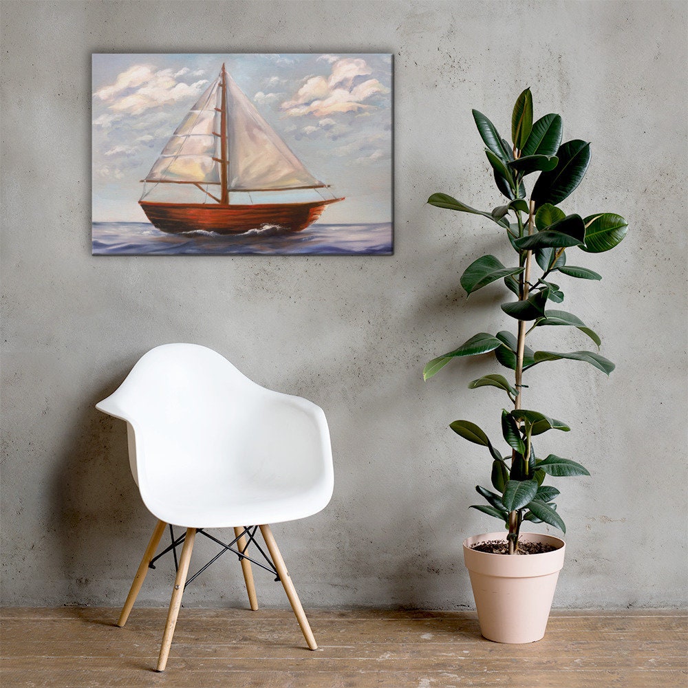 The Simpsons Sailboat - CANVAS (2021, Original Piece) - Etsy
