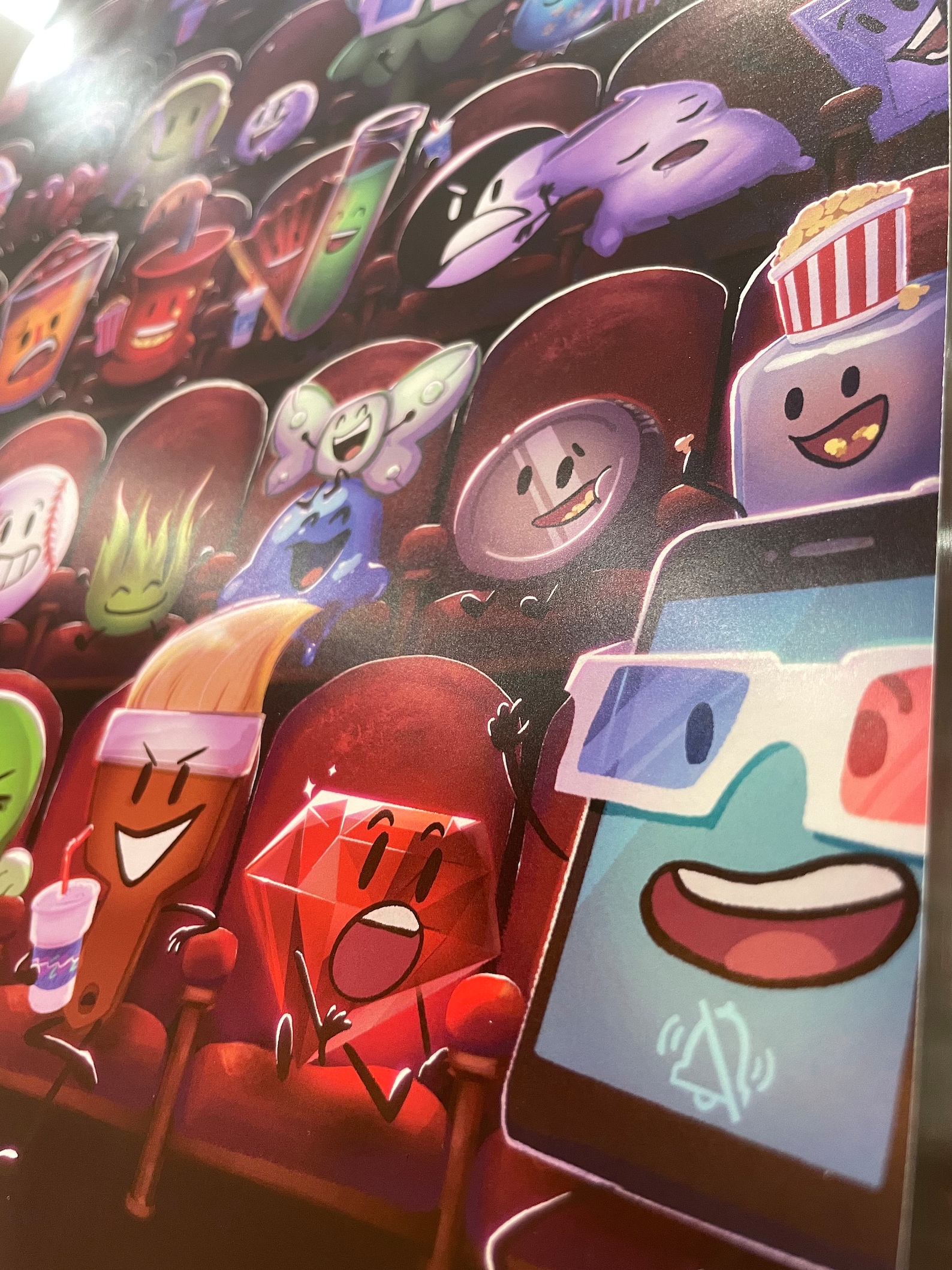 BFDI X Inanimate Insanity "out to the Theater" Poster Print (11"x17 ...
