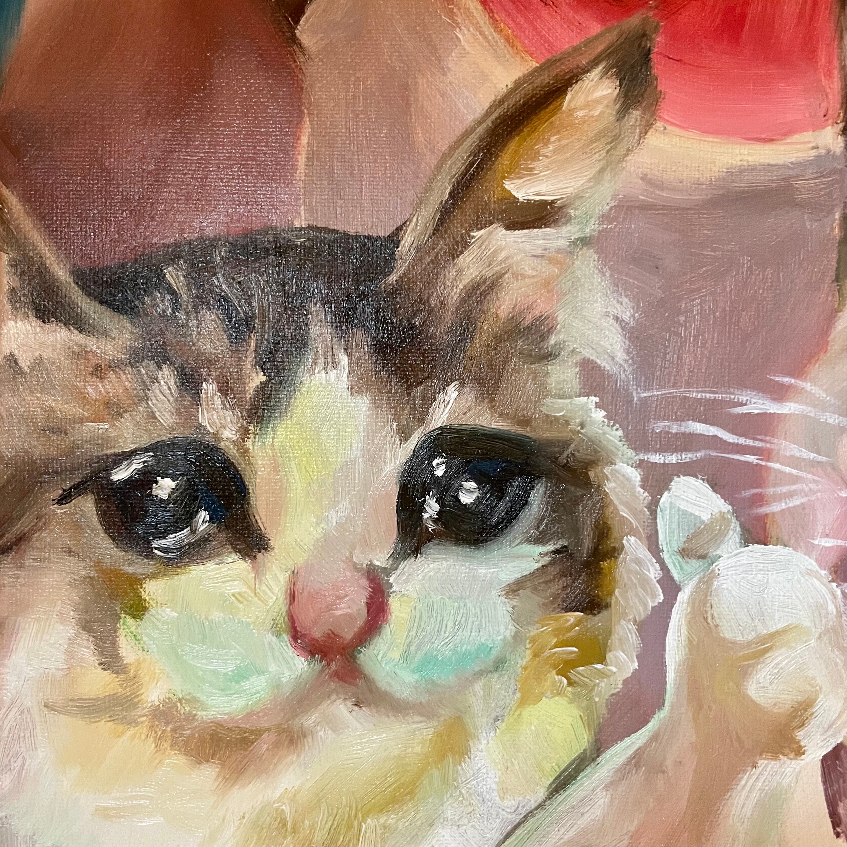 Meme Cat Canon 1 CANVAS From Oil Painting 2021 Original - Etsy