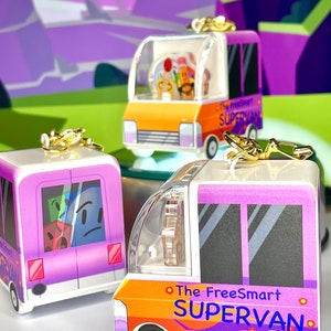 The Freesmart Super Van 3D Keychain - BFDI 2.2" - Pencil, Ruby, Match ...