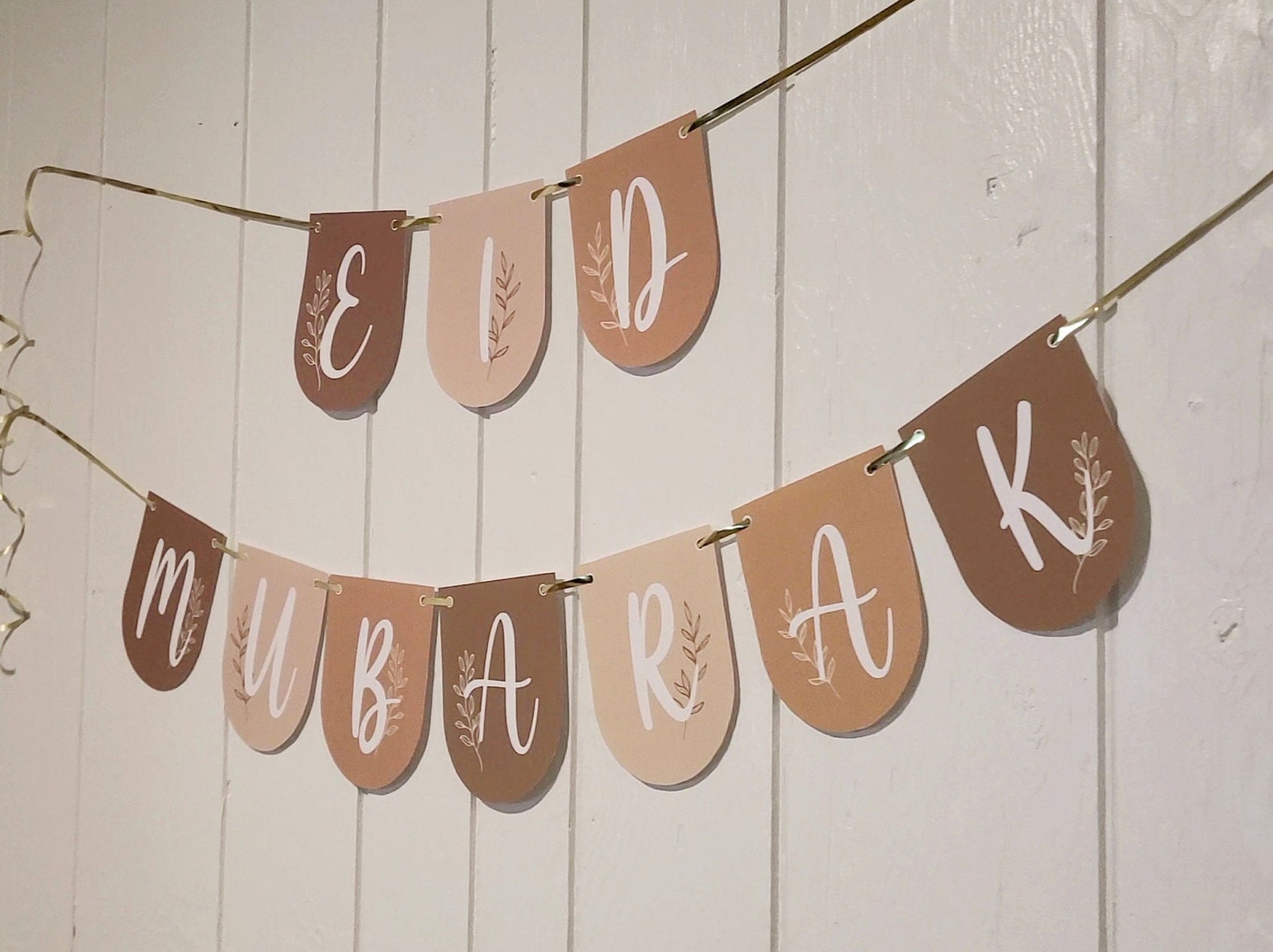 Black PRINTABLE DIGITAL Eid Mubarak Banner - Ramadan Eid Decor ...