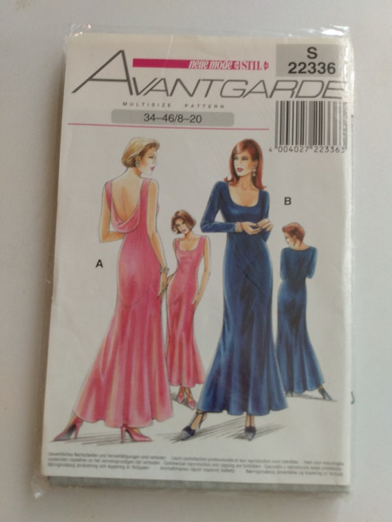Neue Mode Stil S22336 Glamorous Gown Pattern Sizes 8 20 | Etsy