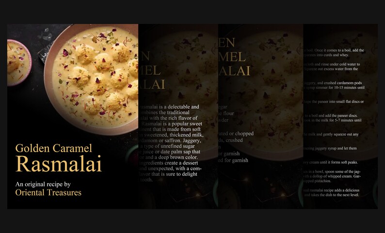 Authentic Golden Caramel Rasmalai Recipe Homemade Indian Dessert Easy ...