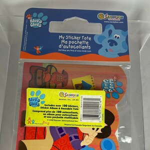 Sandylion Blue's Clues Sticker Book TOTE W/over 100 Stickers Inside ...