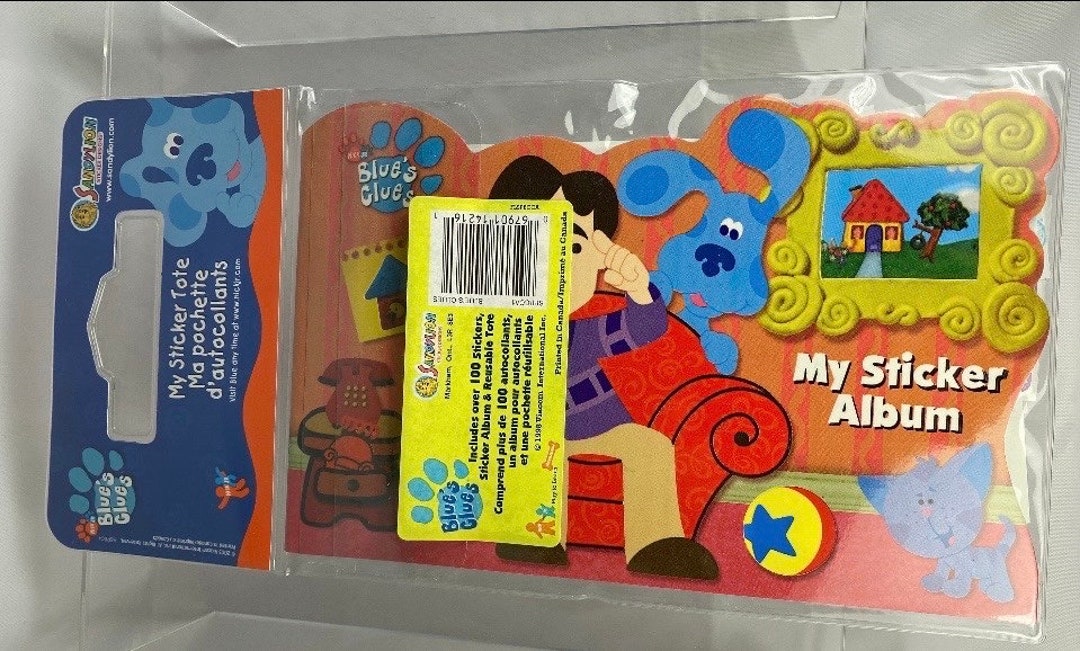 Sandylion Blue's Clues Sticker Book TOTE W/over 100 Stickers Inside ...