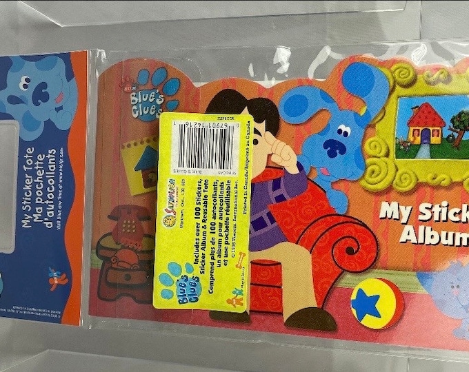 Sandylion 2003 Blue's Clues Nickelodeon Sticker Book Album TOTE W/over ...