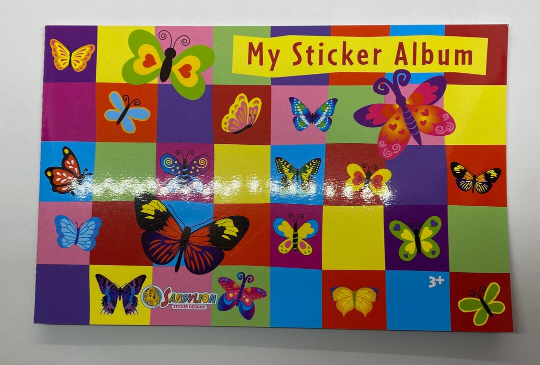 Sandylion 2004 Butterfly Sticker Book - Colorful Butterflies. FREE US ...