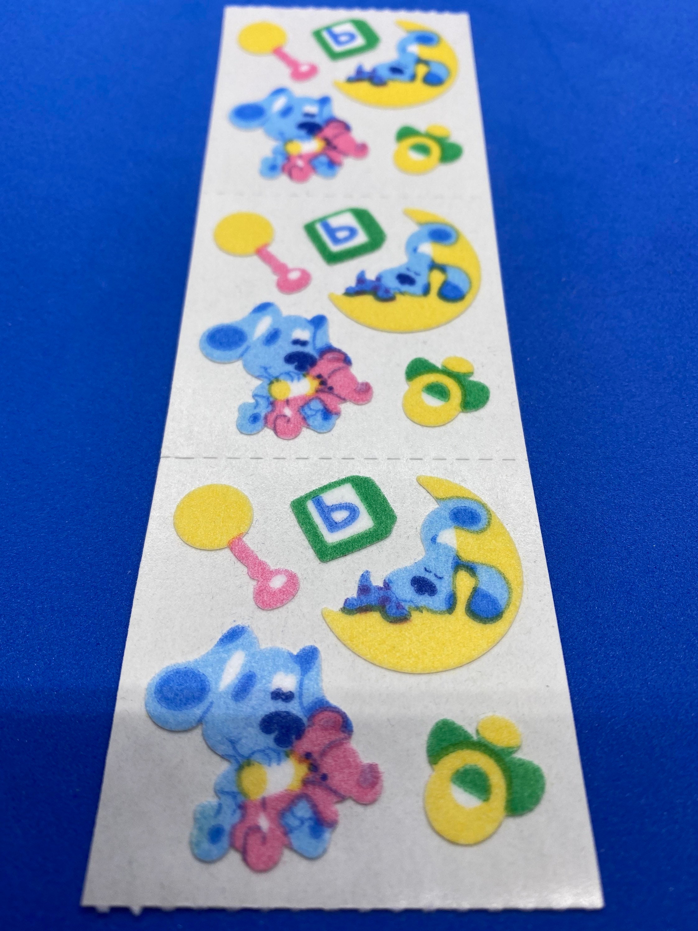 Sandylion FUZZY Baby Blue's Clues Baby Stickers - 1 Strip - 3 Mods ...
