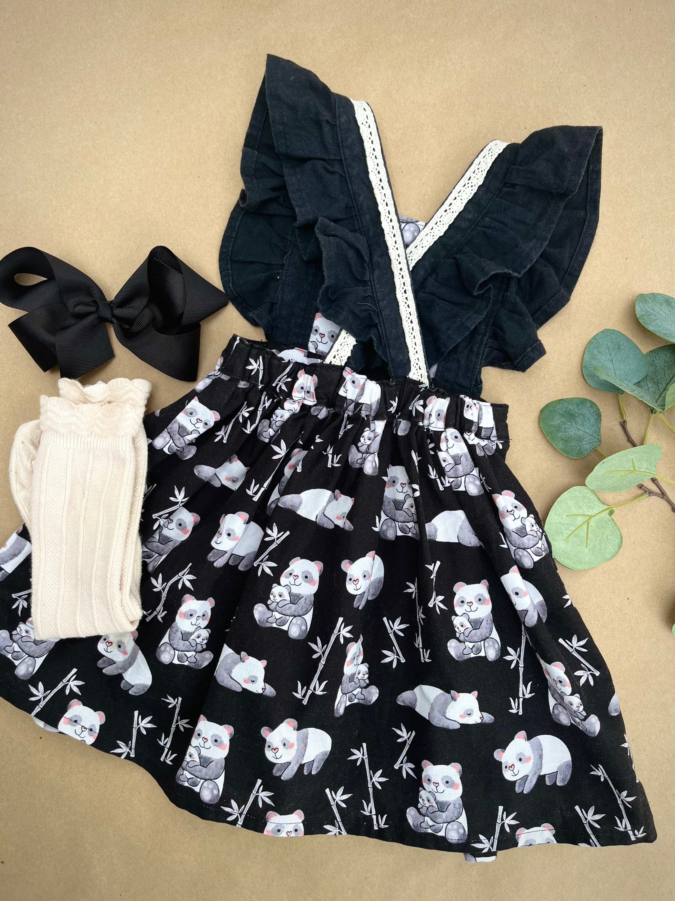 Panda Dress for Girl, Panda Bear Gifts for Girl, Panda Outfit for ...