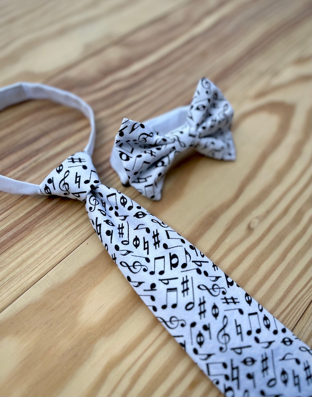 Music Tie for Boys, Music Notes Bowtie, Necktie for Music Recital ...