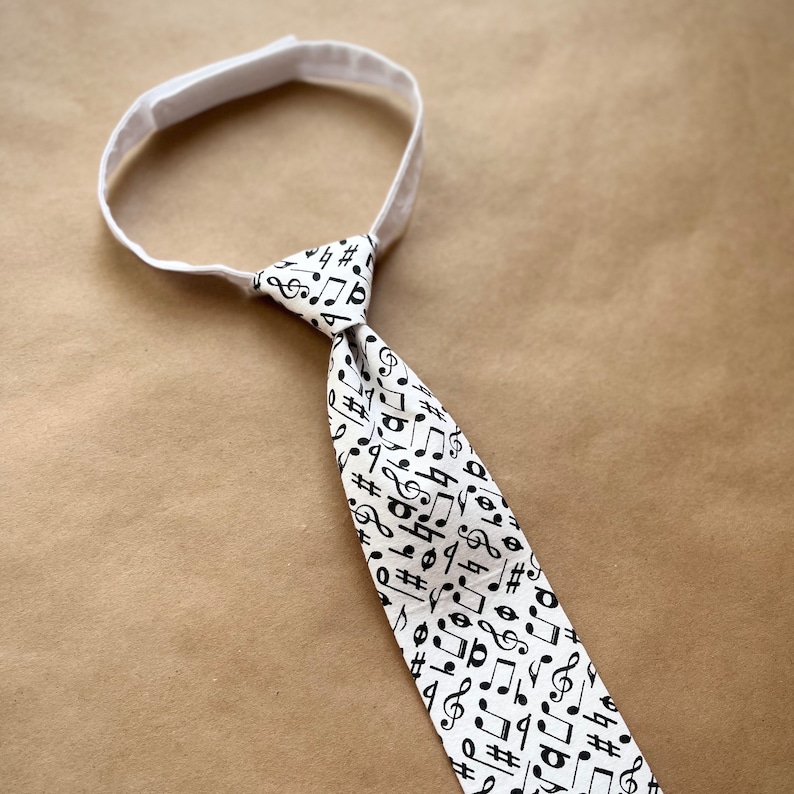 Music Tie for Boys, Music Notes Bowtie, Necktie for Music Recital ...