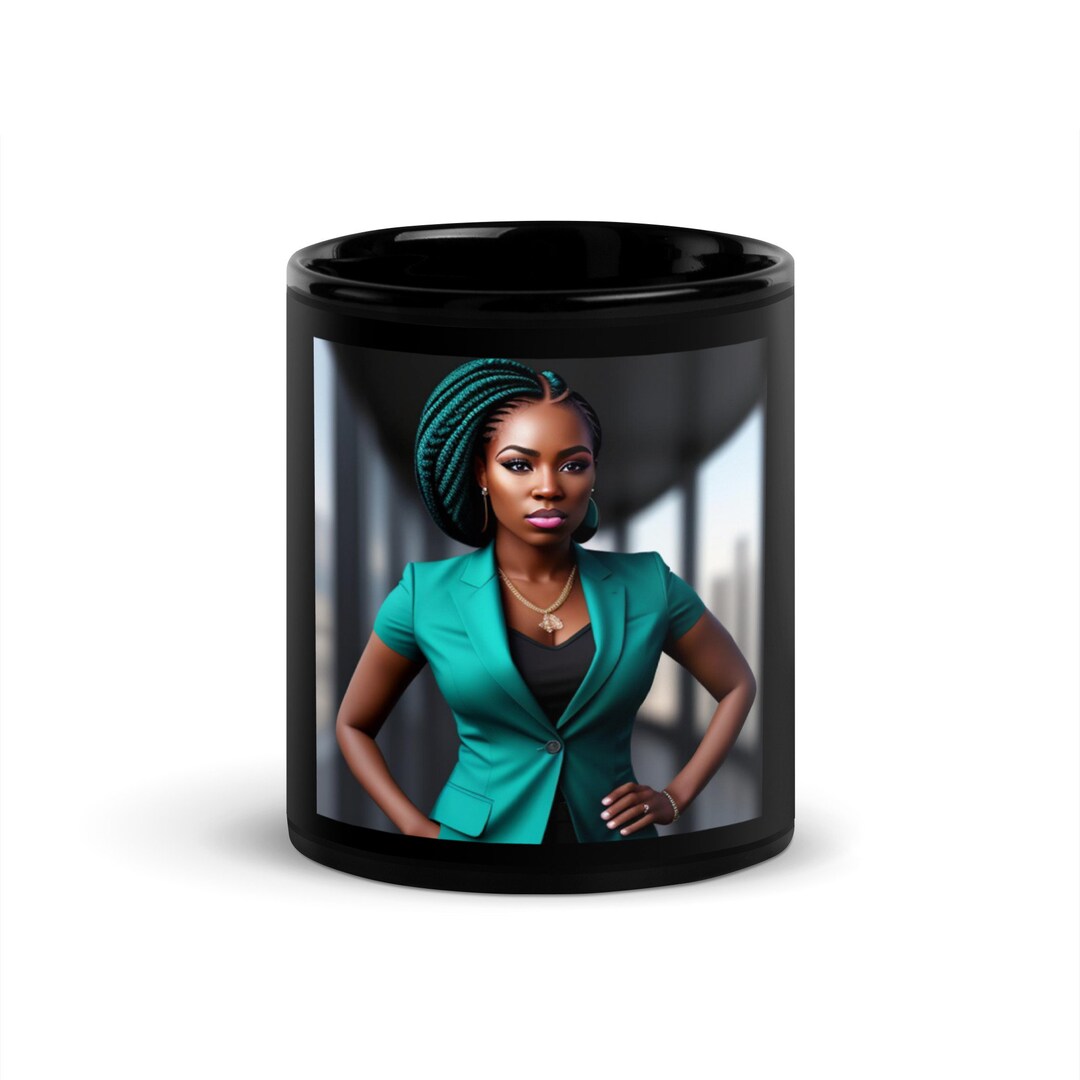 Black Glossy Mug, Black Business Woman, Girl Boss, CEO, Boss Babe ...