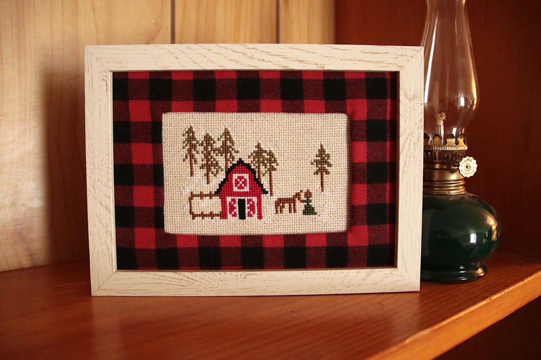 Winter at the Red Barn – Cross-stitch Pattern (PDF) - Etsy