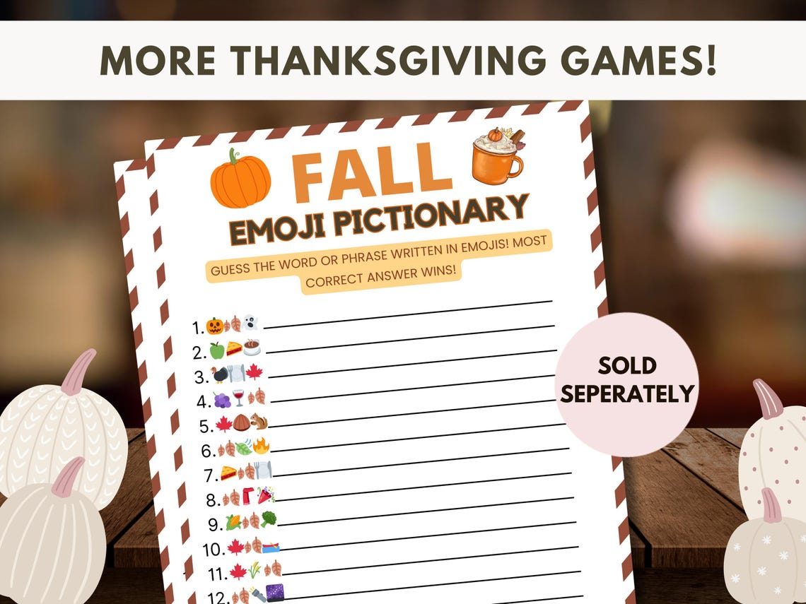 Thanksgiving Pass the Prize Game, Fall Printable Games, Friendsgiving ...