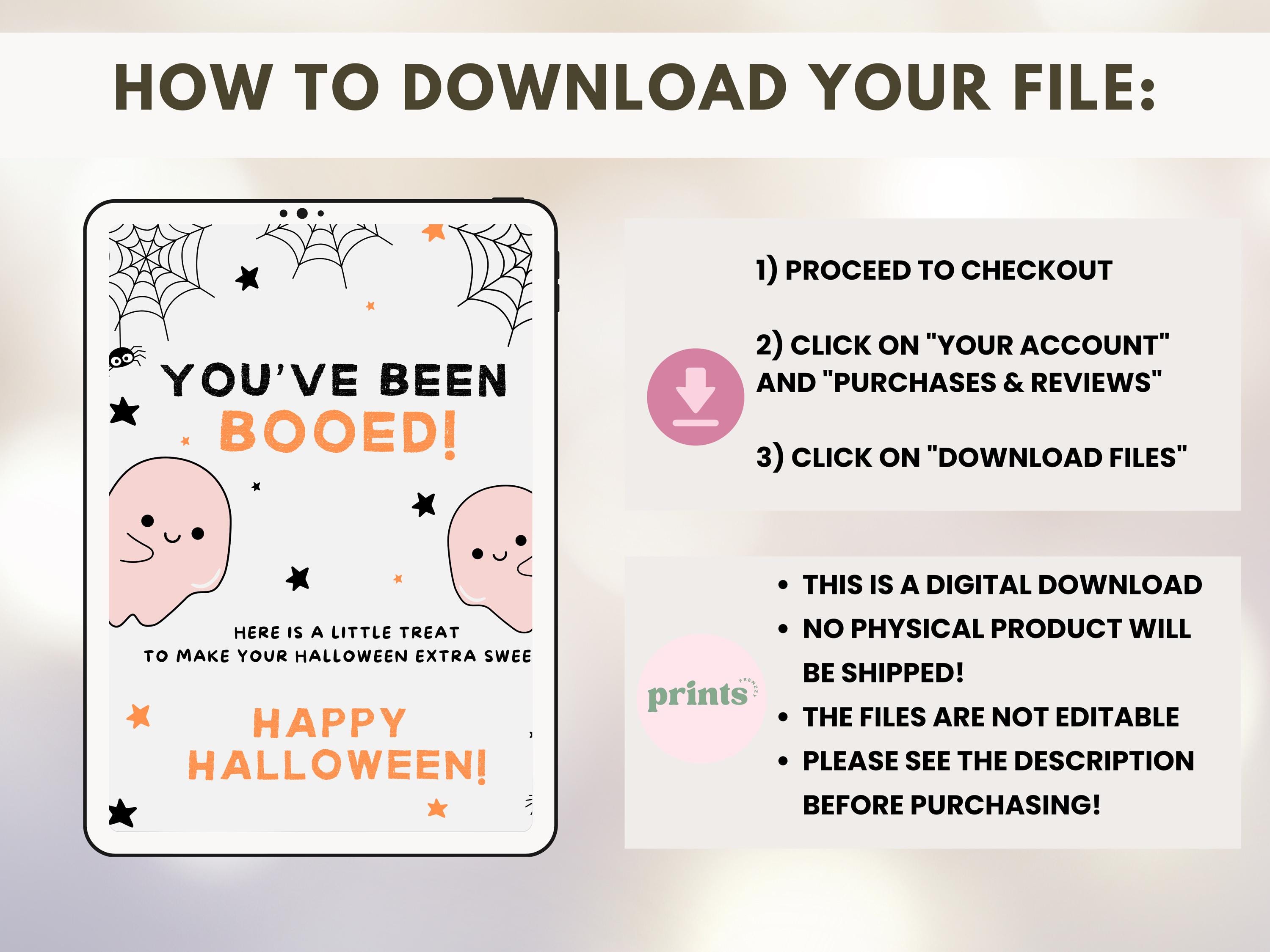 You've Been Boo'd Printable Halloween Kit, I've Been Booed Coworker ...