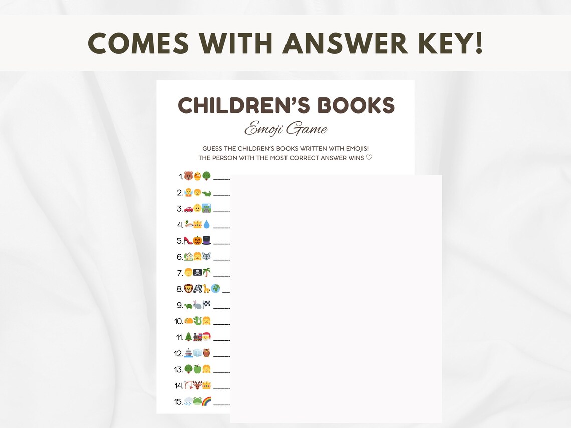 Children's Book Emoji Pictionary, Blue Boy Baby Shower Emoji Game ...