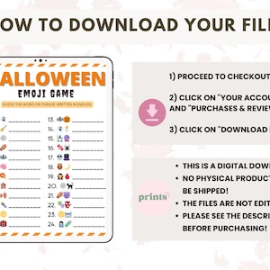 Halloween Emoji Pictionary Game | Fall Thanksgiving Party (digital ...