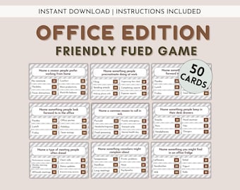 Office Friendly Feud, Office Games, Office Family Feud, Work Party ...