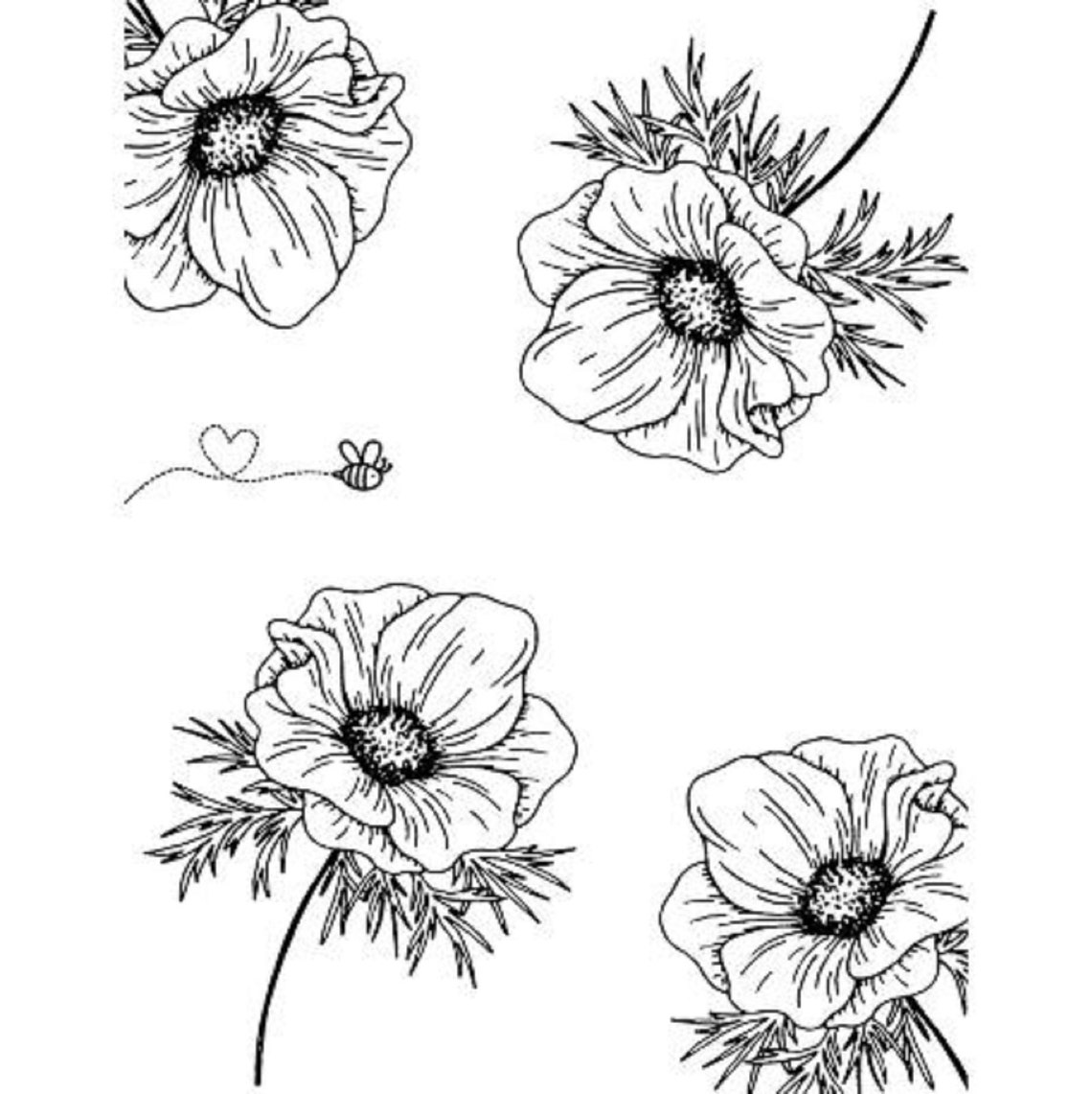 46 Flower Printable Coloring Pages-floral Coloring- Digital Download ...