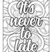 60 Inspirational Quotes Printable Coloring Pages- Digital Download ...