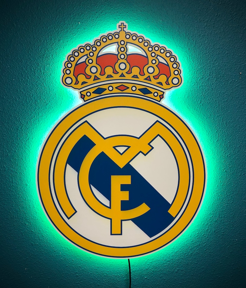 Real Madrid Signs Football Club Sign Decor Soccer Sport - Etsy