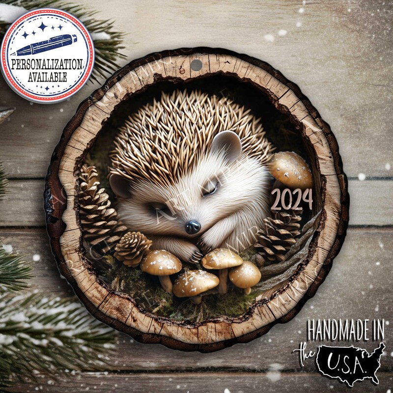 Hedgehog Ornament - Etsy