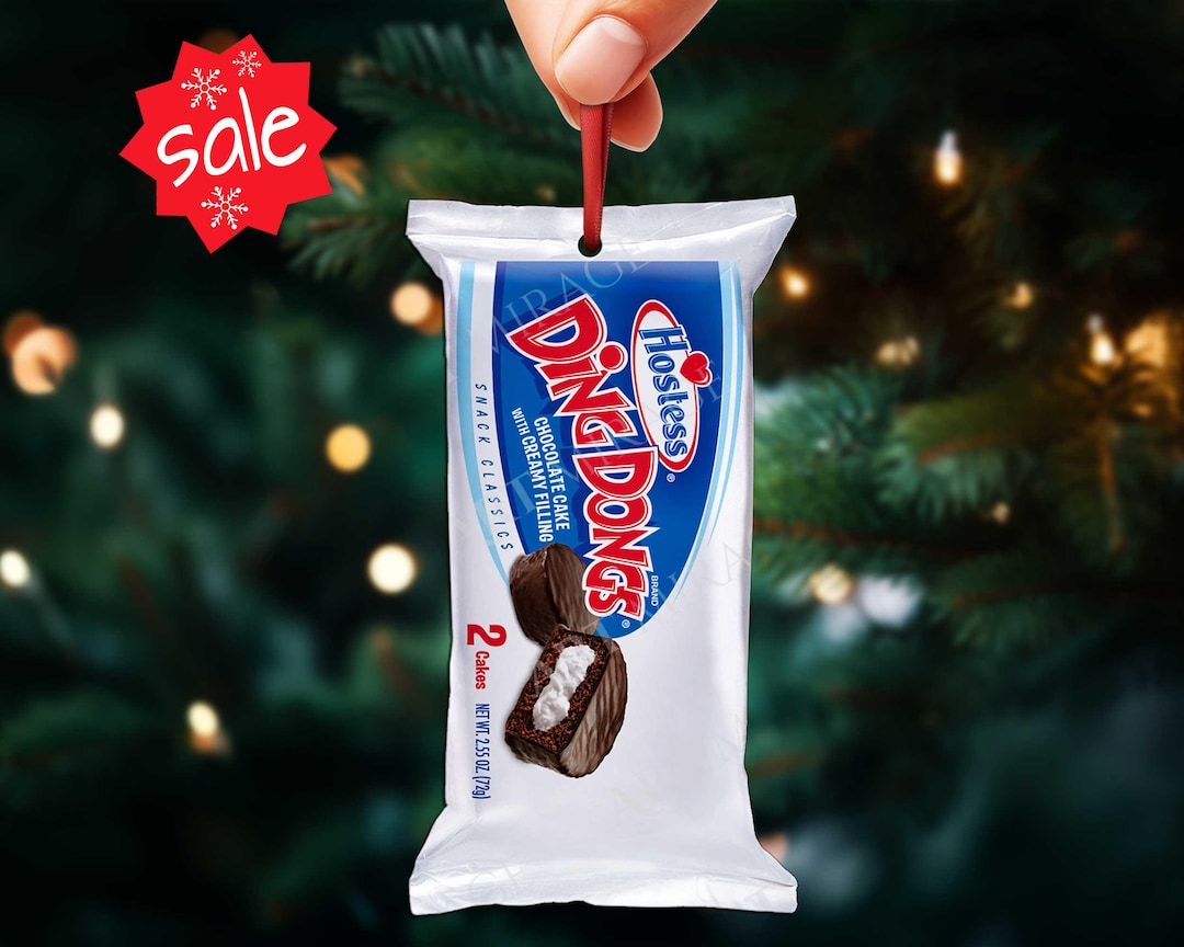 FOOD Ornament HOSTESS Ding Dongs Funny Holiday Decor Unique Christmas ...
