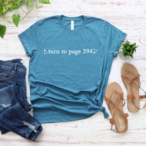Turn to Page 394 Shirt, Turn to Page Bookmark - Etsy