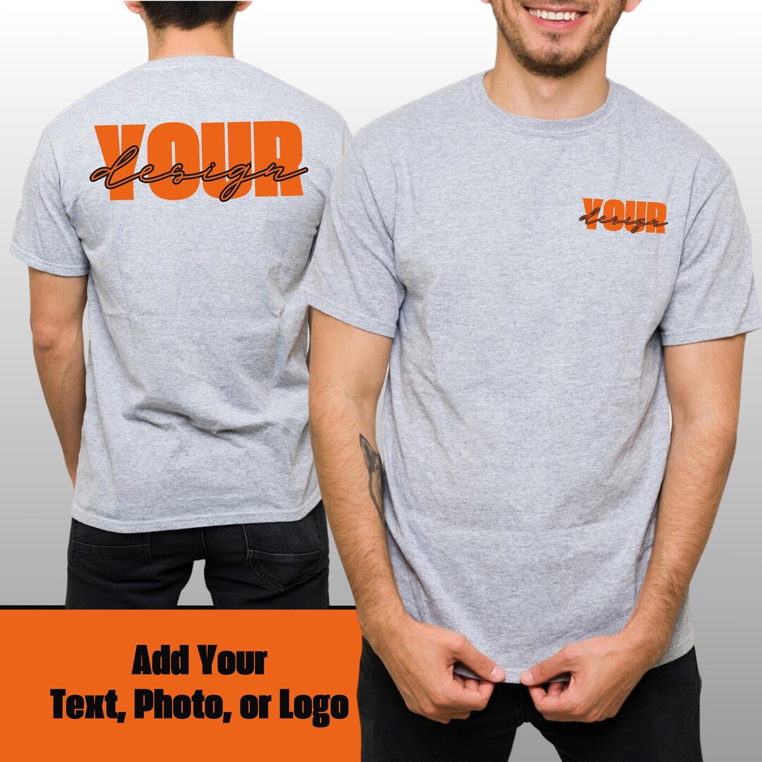 Front and Back Custom Shirt, Custom Shirt, Inspired Shirt, Custom Shirt ...
