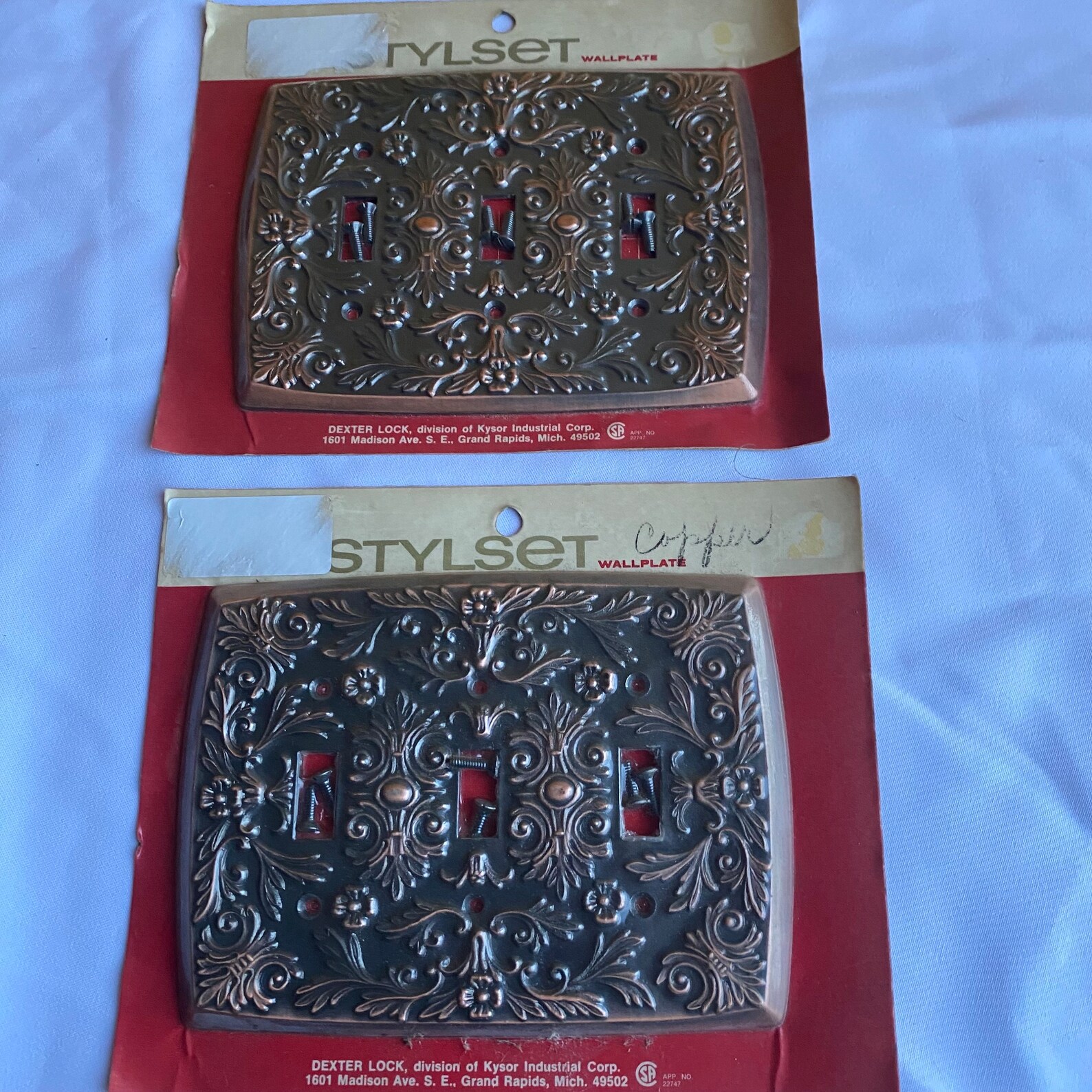 Never Open New Old Stock Dexter Lock Co Antique Bronze Stylset Outlet ...