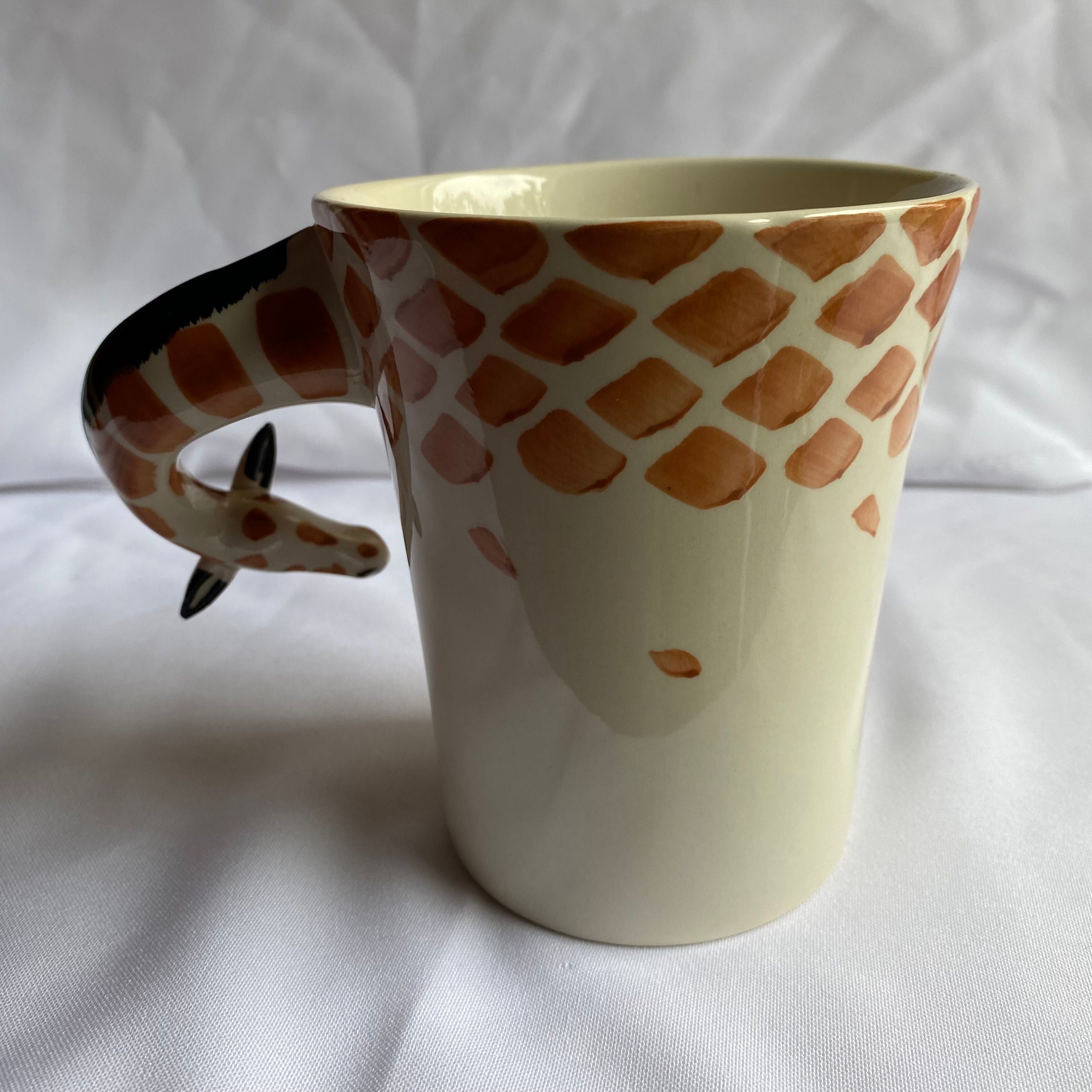 PIER ONE 1 Imports Large Hand Painted Giraffe Head 3D Neck Coffee Mug ...