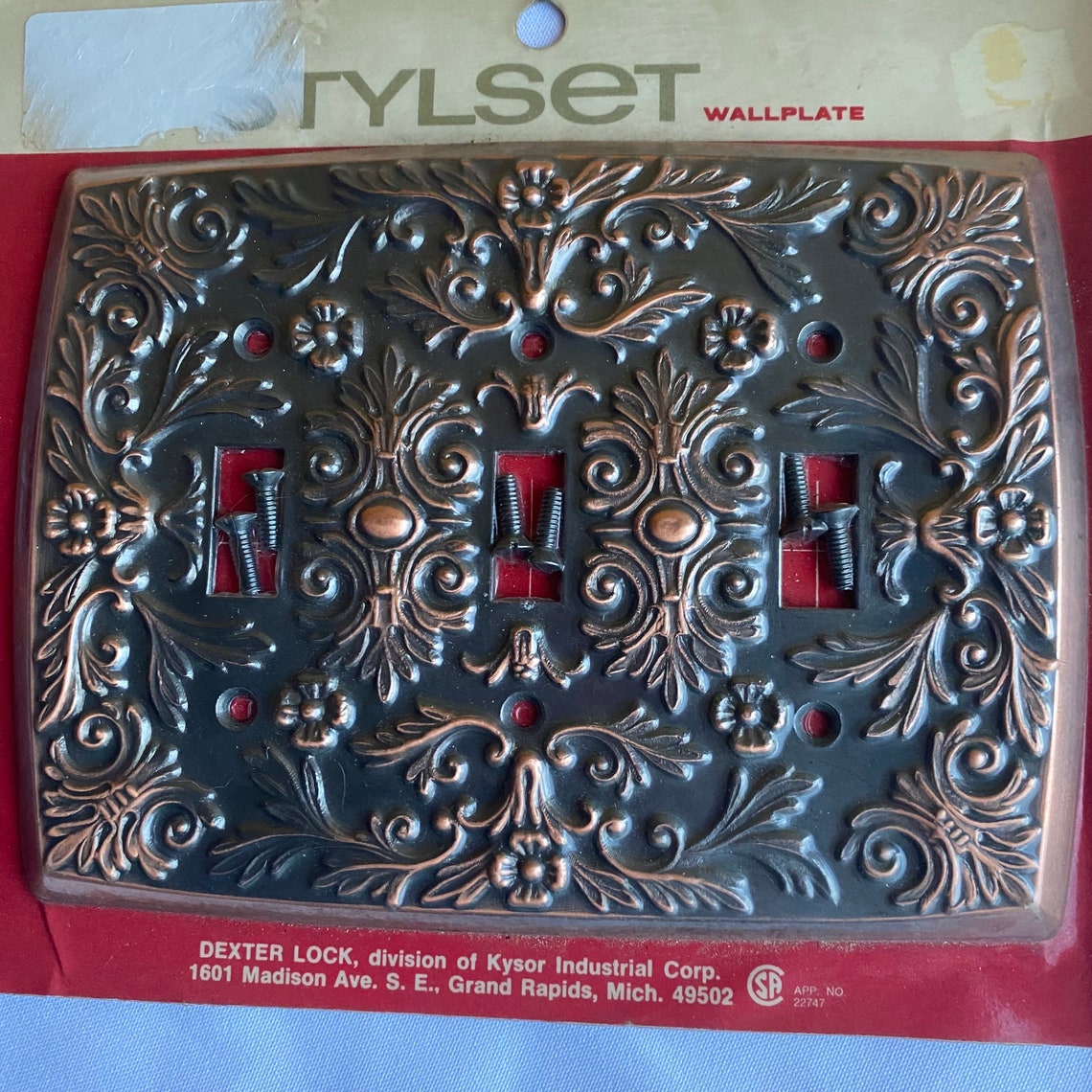 Never Open New Old Stock Dexter Lock Co Antique Bronze Stylset Outlet ...