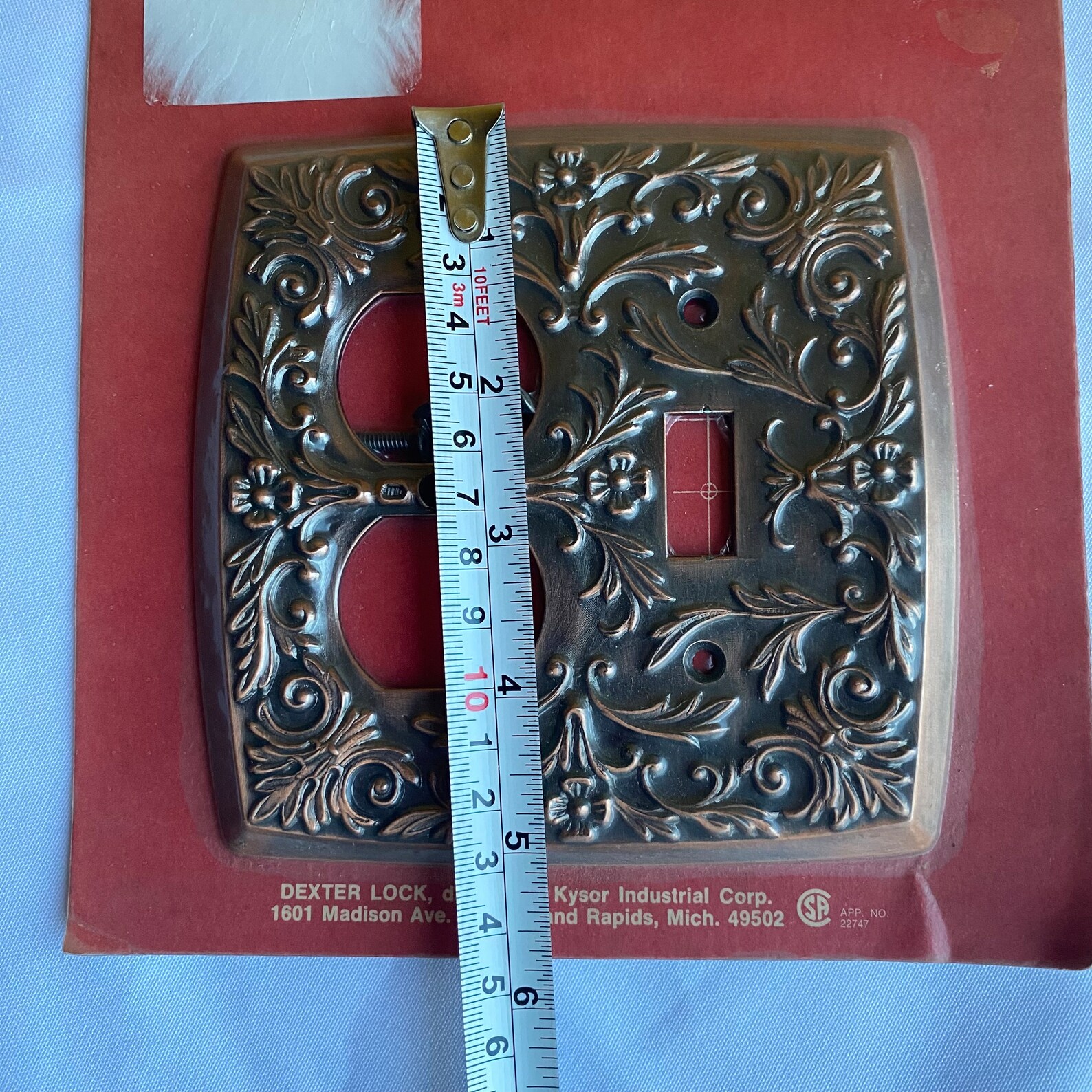 NOS Dexter Lock Co Stylset Antique Bronze Outlet Wall Plate Cover * - Etsy
