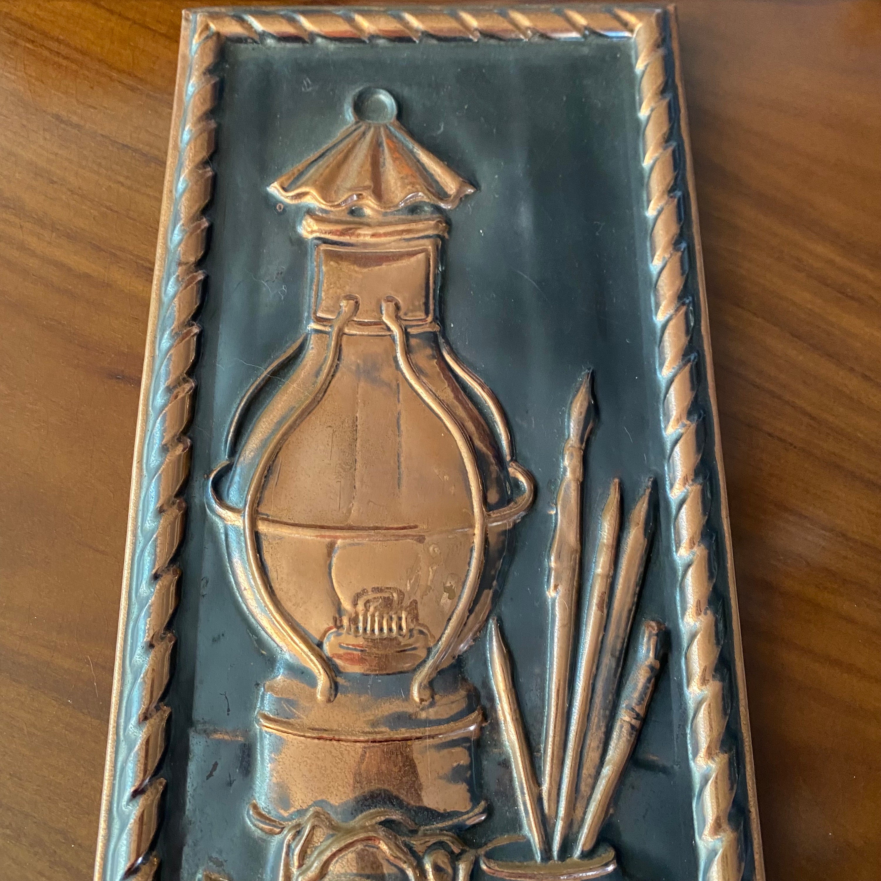 Vintage MCM Copper Relief Wall Art 3d Art Kitchen Decor Made in Holland ...