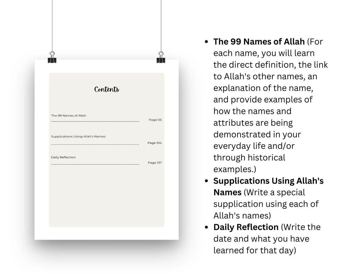 99 Names of Allah Asma Ul Husna Reflection Workbook Journal: 150 Page ...