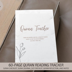 Quran Reading Tracker Checklist - Simple Design to Track Quran ...