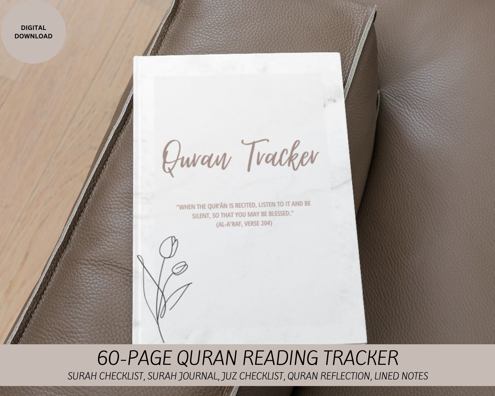 Quran Reading Tracker Checklist - Simple Design to Track Quran ...