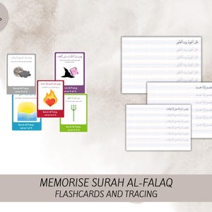 Surah Al Falaq - Learn and Memorise Quran Visual Flashcards and Tracing ...