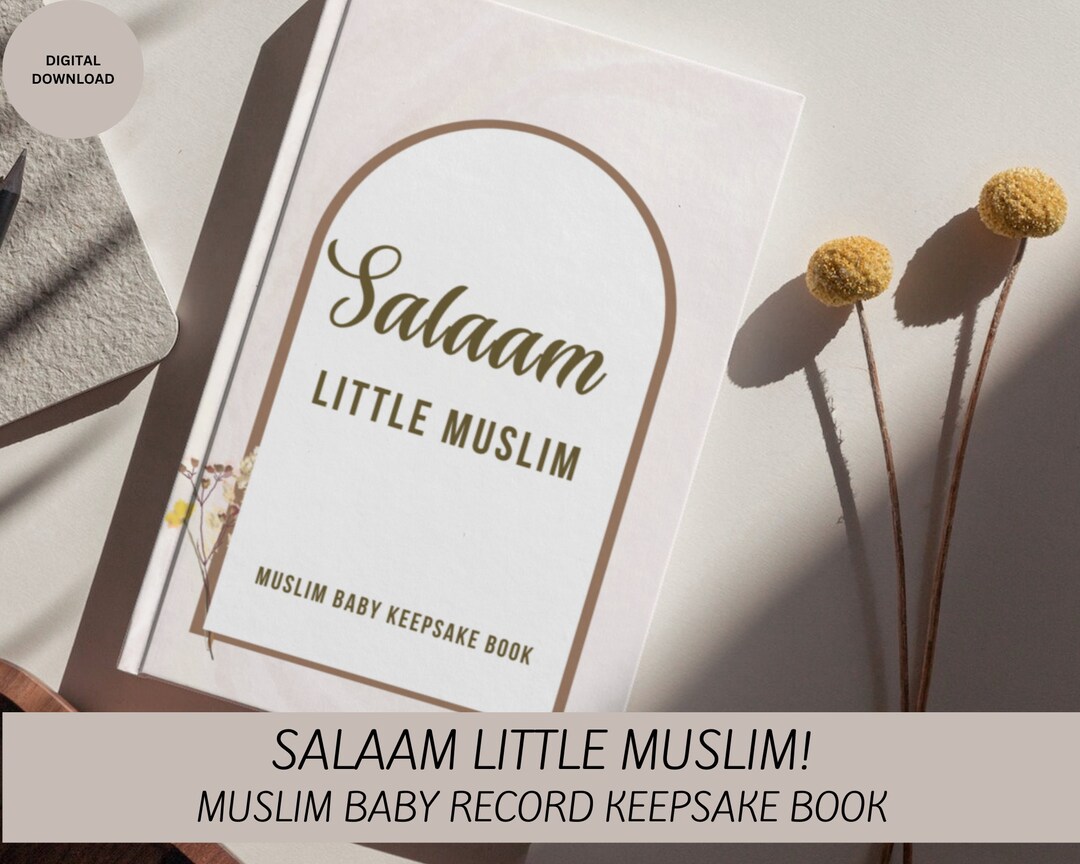 Salaam Little Muslim - Muslim Baby Keepsake Book - Baby Memory Photo ...