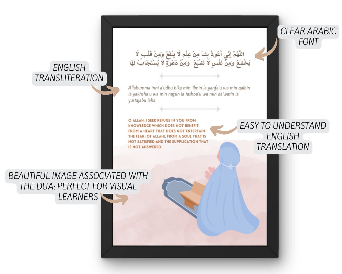 Set of 5 Islamic Supplications for Studying - Students Dua for Exams ...