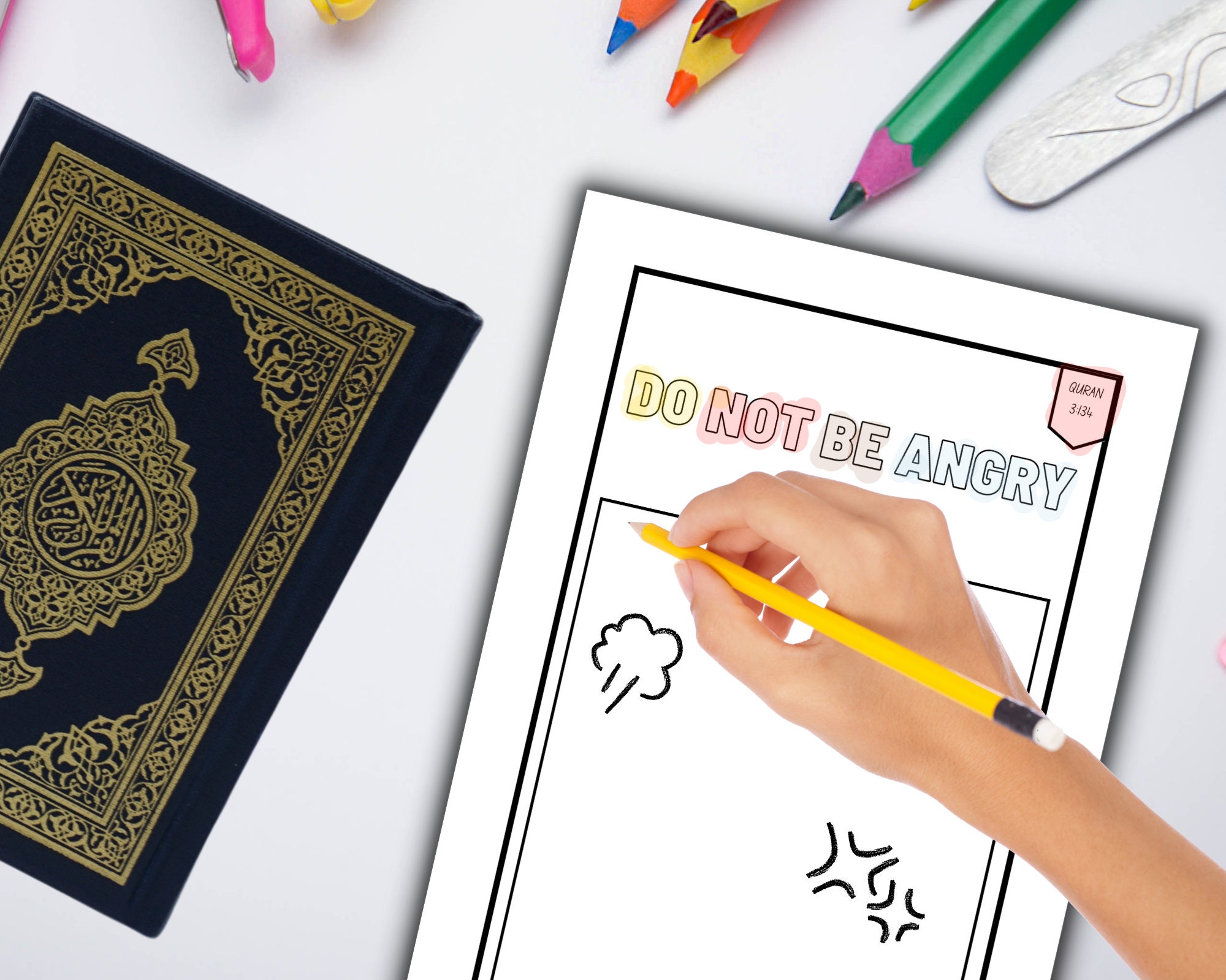 Teachings of Islam With References From the Quran Muslim Drawing ...