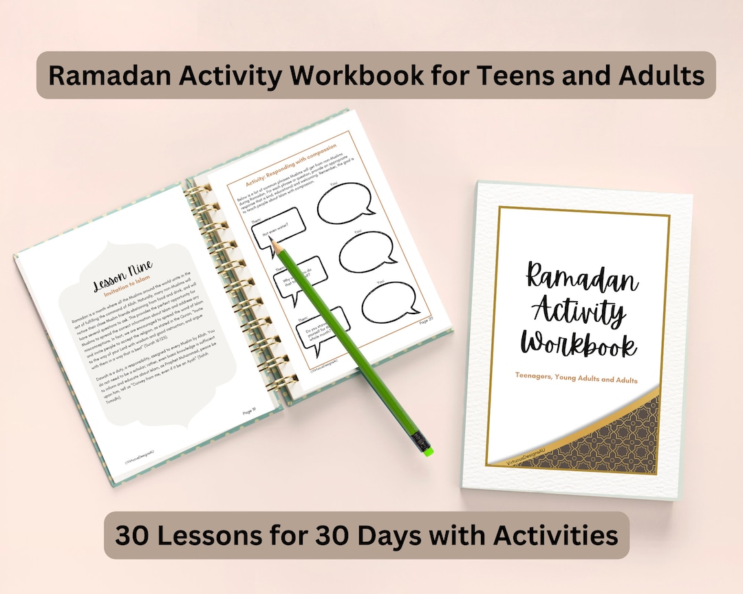 Ramadan Activity Workbook - 65 Pages - 30 Lessons for 30 Days With ...