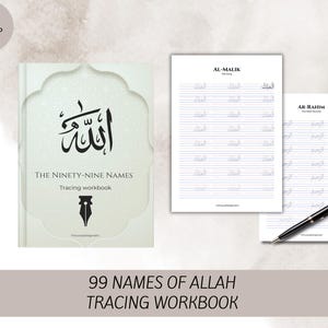 99 Names of Allah Tracing Workbook - Asma-ul-husna Tracing Book With ...