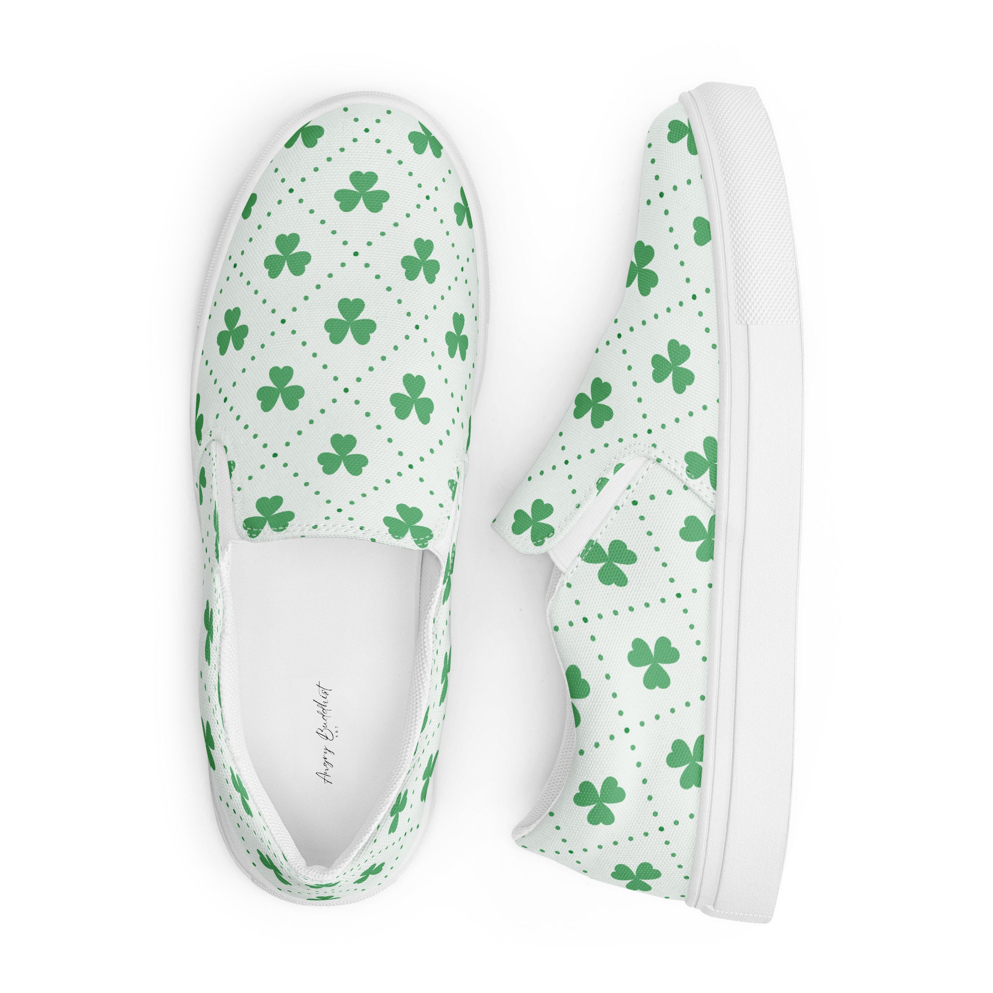 St. Patrick's Day Shoes , Shamrock Sneakers, Women's Irish Slip on ...
