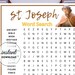St Joseph Word Search Game, Bible Word Search, Bible Activities Print ...